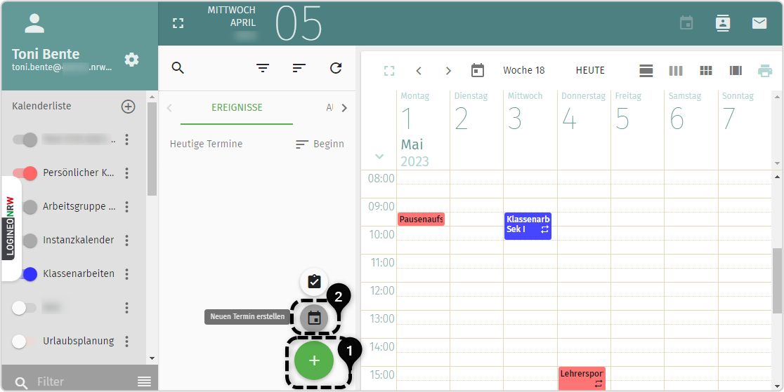 Termine anlegen/zu Terminen einladen: Termine anlegen/zu Terminen ...