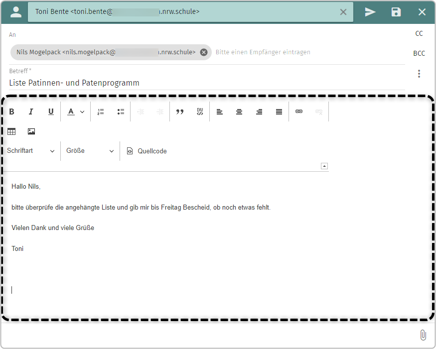 E-Mail: E-Mail verfassen