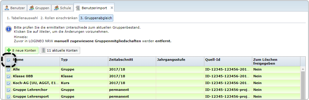 Verwaltung von Gruppen, Klassen und Kursen in LOGINEO NRW | Netzwerk-Moodle